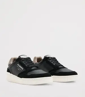 ALLSAINTS Leather Regan Sneakers - Black