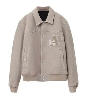 ALLSAINTS Wool Royce Bomber Jacket - Brown