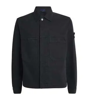 Stone Island Denim Coach Jacket - Black