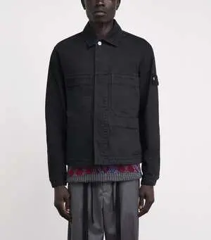 Stone Island Denim Coach Jacket - Black