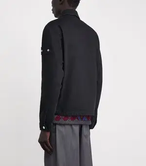 Stone Island Denim Coach Jacket - Black