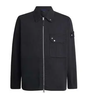 Stone Island Denim Zip-up Overshirt