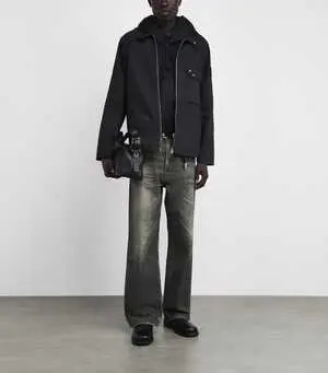 Stone Island Denim Zip-up Overshirt