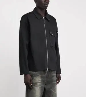 Stone Island Denim Zip-up Overshirt