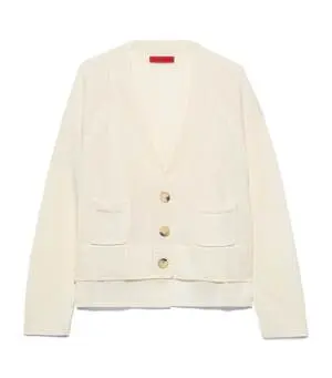 Max & Co. Linen-blend Layered Cardigan