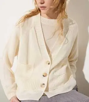 Max & Co. Linen-blend Layered Cardigan