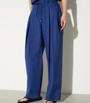 Max & Co. Cotton Drawstring Trousers - Blue