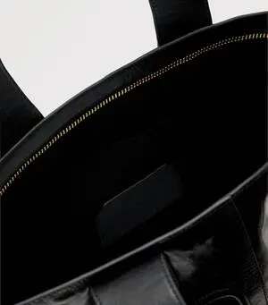 ALLSAINTS Leather Jean Rey Tote Bag - Black