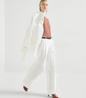 Brunello Cucinelli Pleated Loose-fit Trousers