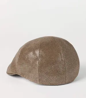 Brunello Cucinelli Linen Flat Cap