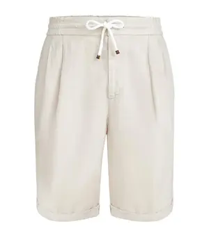 Brunello Cucinelli Elasticated Shorts For Men