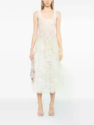 NEEDLE & THREAD Floral-embroidered Dress