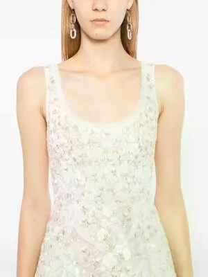 NEEDLE & THREAD Floral-embroidered Dress