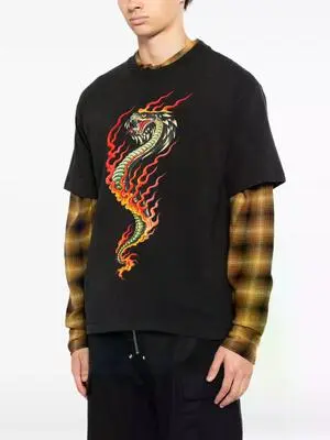 MELT Dragon-print T-shirt - Grey