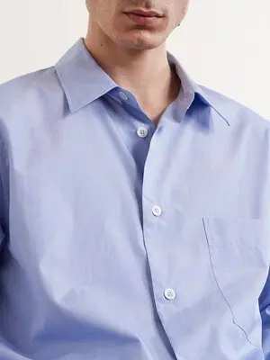 MARGARET HOWELL Cotton-poplin Shirt - Blue