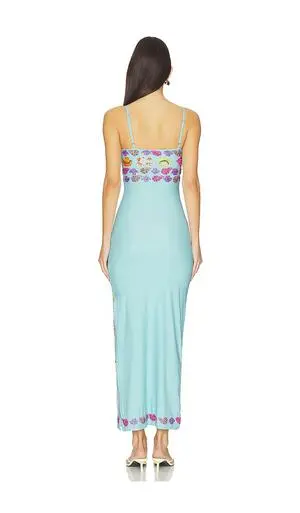 OCEANUS Strapped Embellished Maxi Dress
