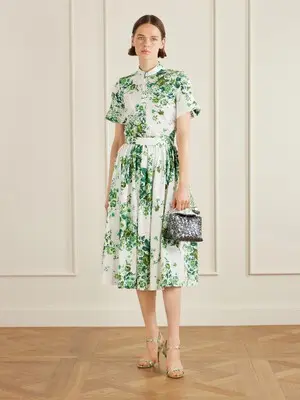 Erdem Sequined Clutch - Metallic