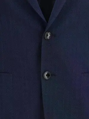 Tagliatore Herringbone-pattern Blazer - Blue