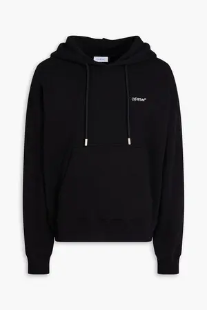 Off-White Printed French Cotton-terry Hoodie