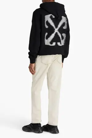 Off-White Printed French Cotton-terry Hoodie
