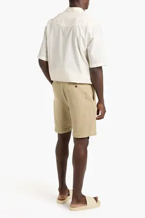 Officine Générale Luis Embroidered Cotton Shirt
