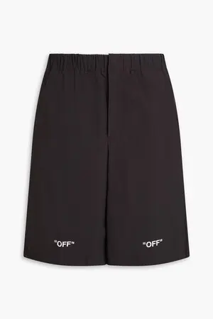 Off-white Button Detailed Shorts For Men