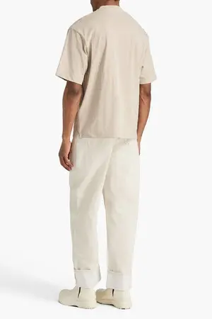 Off-White Printed Cottonjersey Tshirt - Beige