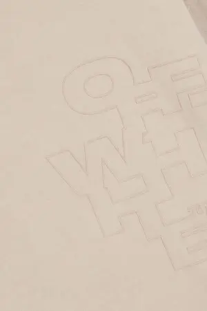 Off-White Printed Cottonjersey Tshirt - Beige