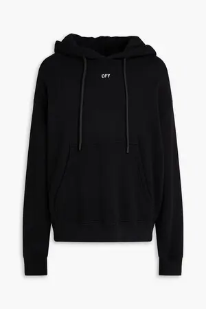 Off-White Logo-print Cotton-terry Hoodie