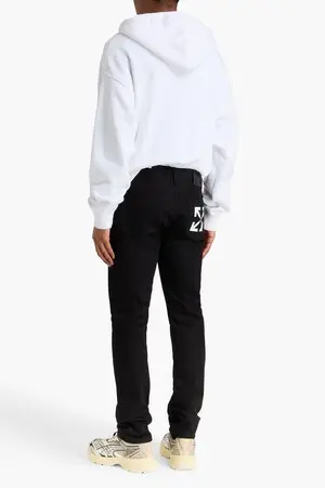 Off-White Slim-fit Printed Denim Jeans