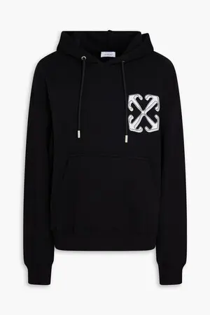 Off-White Printed French Cotton-terry Hoodie