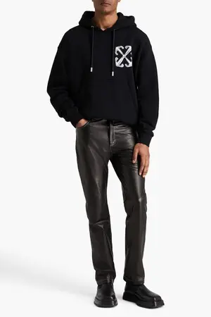 Off-White Printed French Cotton-terry Hoodie