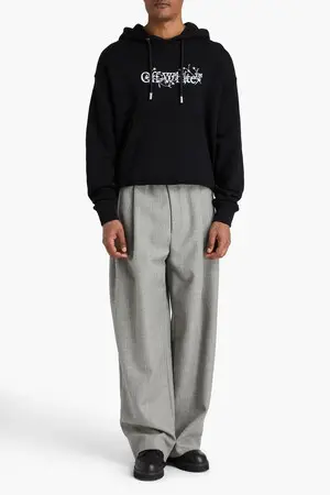 Off-White Printed French Cotton-terry Hoodie