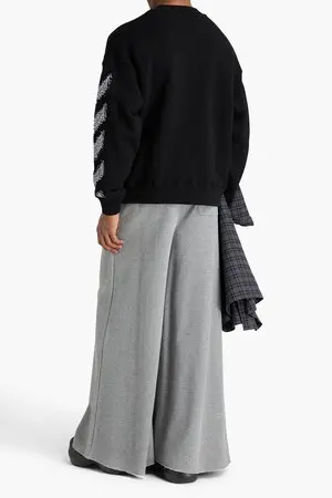 Off-White Printed French Cotton-terry Sweatshirt - Black