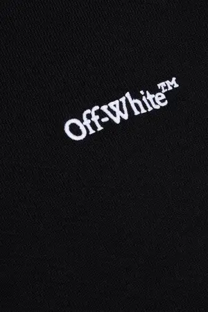 Off-White Printed French Cotton-terry Sweatshirt - Black