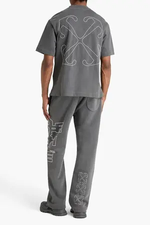 Off-White Printed French Cottonterry Sweatpants