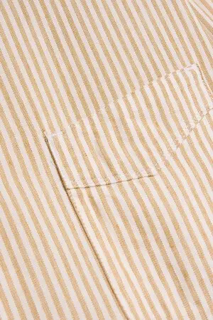 Officine Générale Striped Lyocell Oxford Shirt