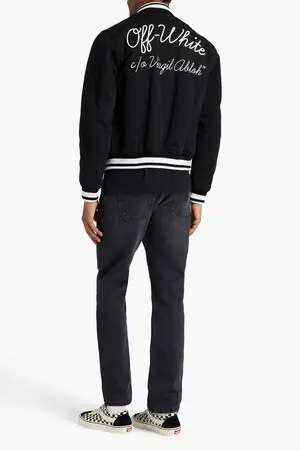 Off-White Cotton-twill Bomber Jacket