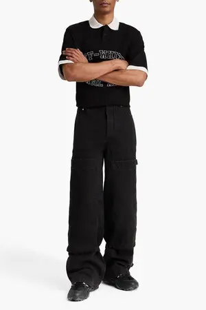 Off-White Cotton-canvas Cargo Trousers