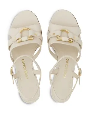FERRAGAMO Lumya 55 Sandals - Mascarpone