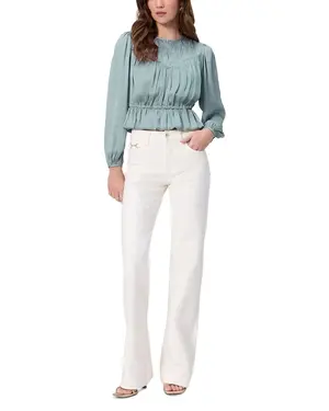 Paige Paog Gansevoort Peplum Top - Surf