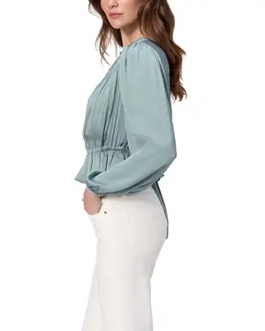 Paige Paog Gansevoort Peplum Top - Surf