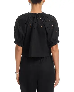 Rails Lizbeth Linen Top - Black