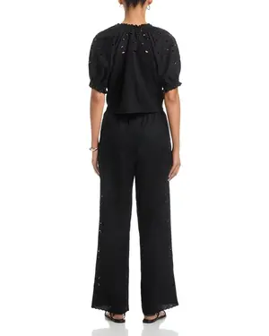 Rails Lizbeth Linen Top - Black