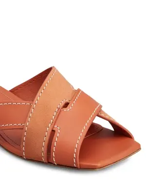 TOD'S Leather Sandals - Orange