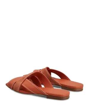 TOD'S Leather Sandals - Orange