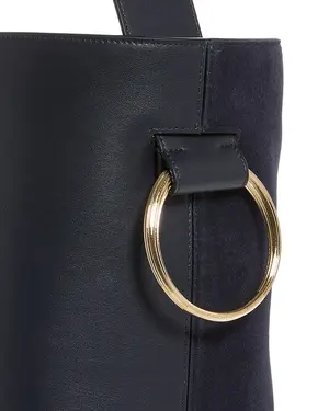 Victoria Beckham Dia Leather & Suede Bucket Bag