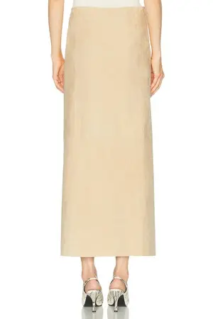 Nour Hammour Wrap Skirt - Vanilla Snake