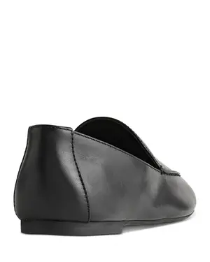 Madewell Dolli Glove Leather Loafers - True Black
