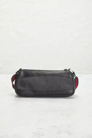 Gucci Denim Pochette Shoulder Bag - Black